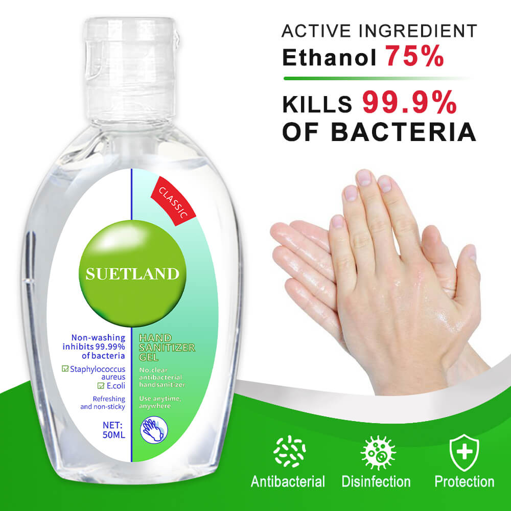 Alcohol Hand Sanitizer Soap Waterless Antibacterial Hand Gel 1.7Oz ...