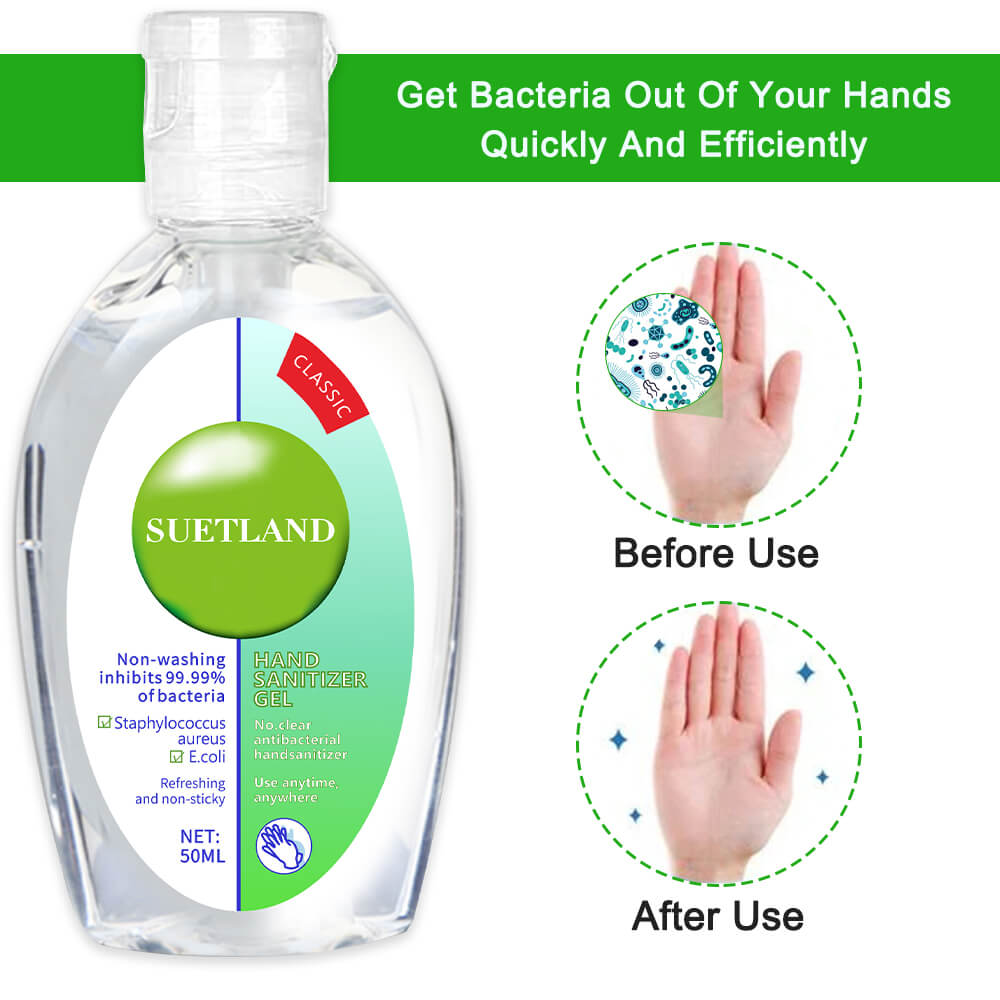 Alcohol Hand Sanitizer Soap Waterless Antibacterial Hand Gel 1.7Oz ...